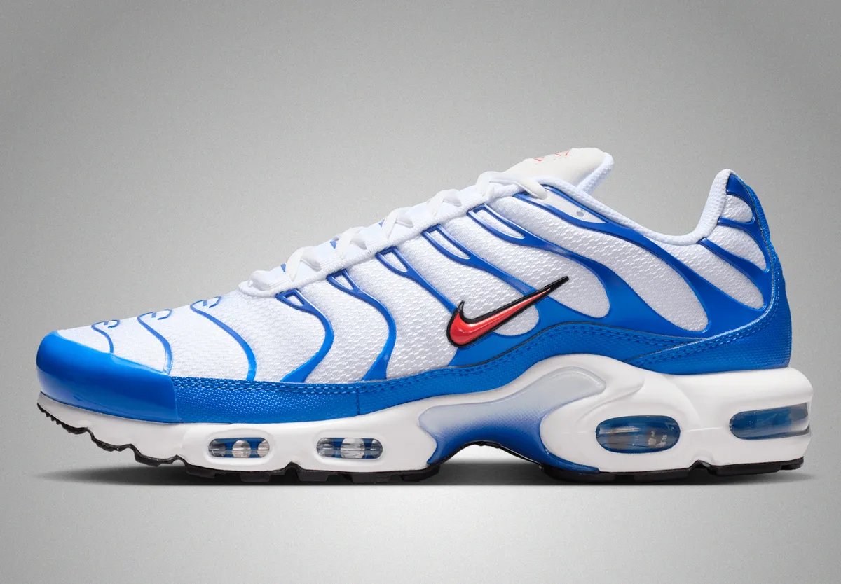NIKE AIR MAX PLUS / ナイキ エア マックス プラス White Signal Blue Old Royal Team ...