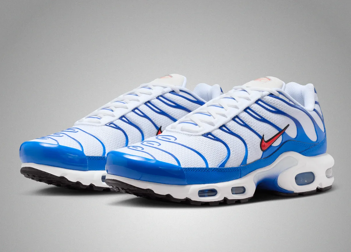 NIKE AIR MAX PLUS / ナイキ エア マックス プラス White Signal Blue Old Royal Team ...